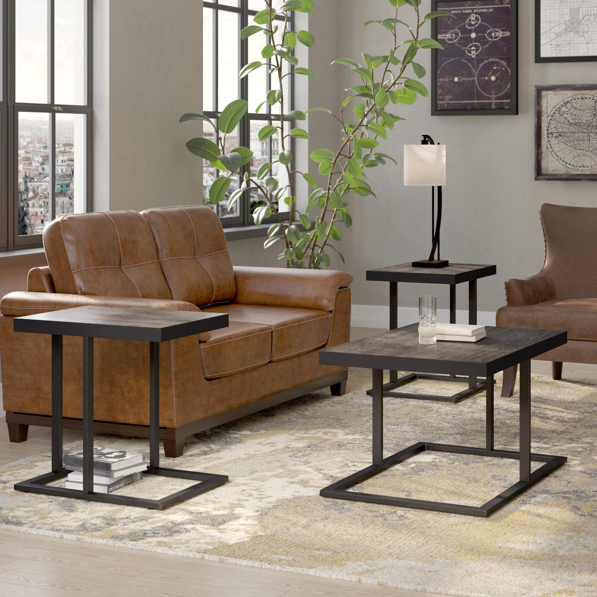 17 Stories 3 - Piece Living Room Table Set & Reviews - Wayfair Canada