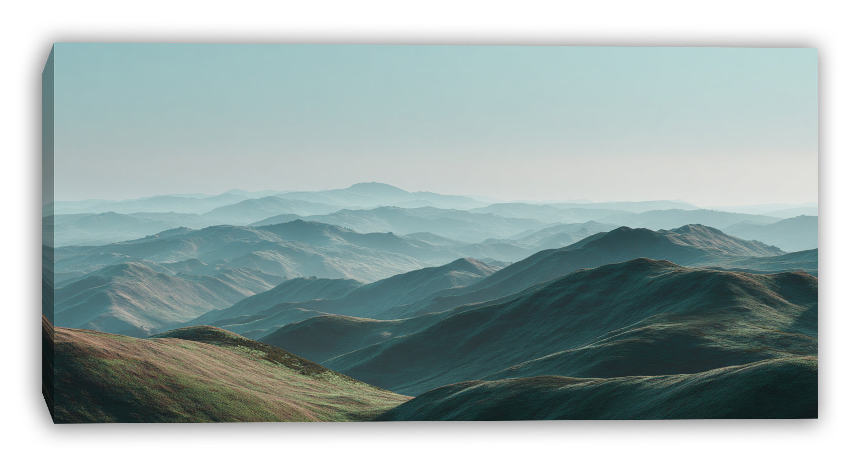 Ophelia & Co. Layered Alpine Distance Wrapped Canvas Wall Art | Wayfair