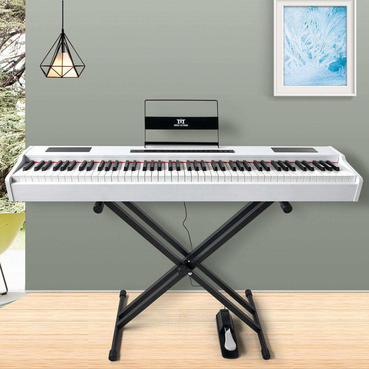 Artist Hand Full Size Electric 88 Key Digital Piano Keyboard With Stand ...