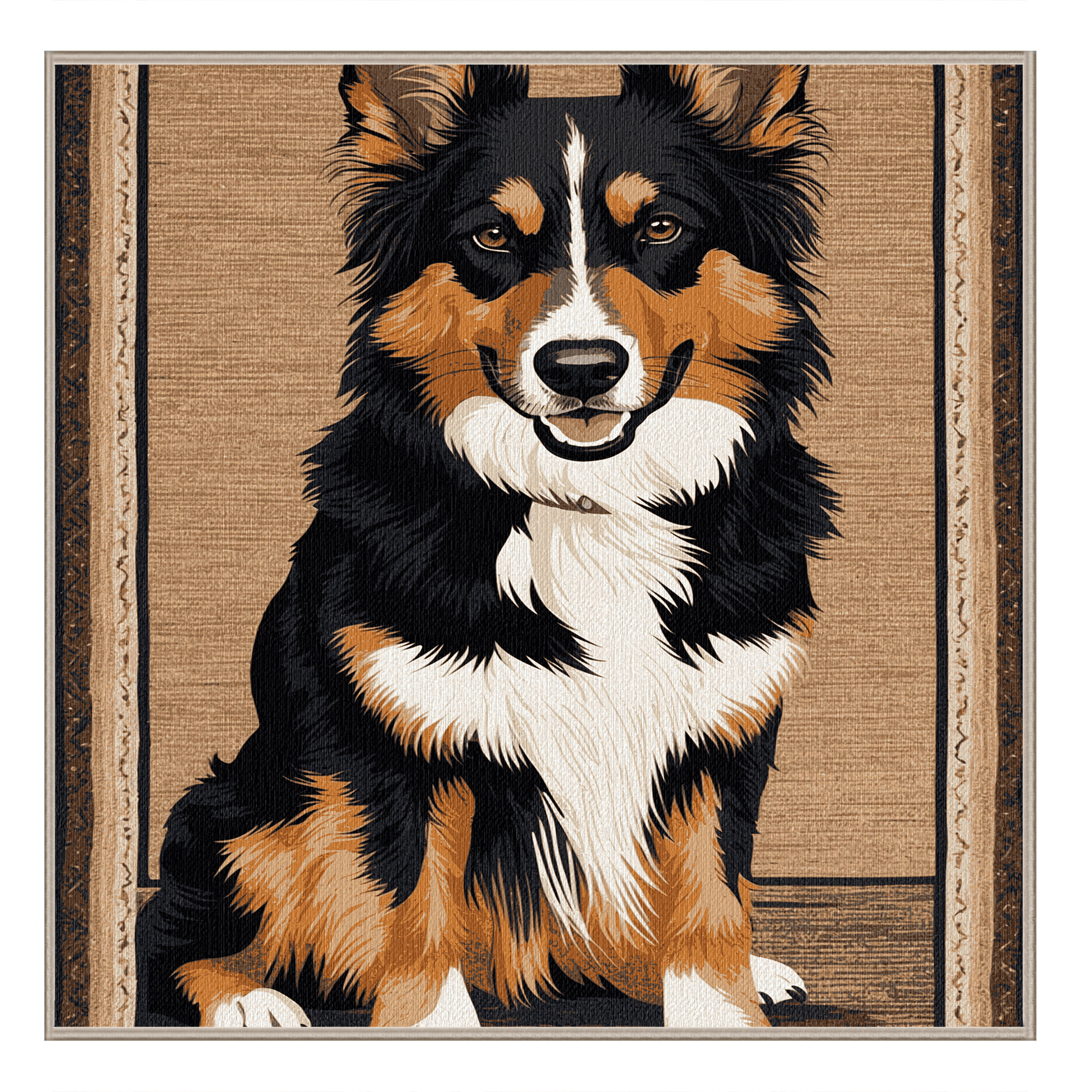 Red Barrel Studio® Washable Entlebucher Mountain Dog Dogs Area Rug ...