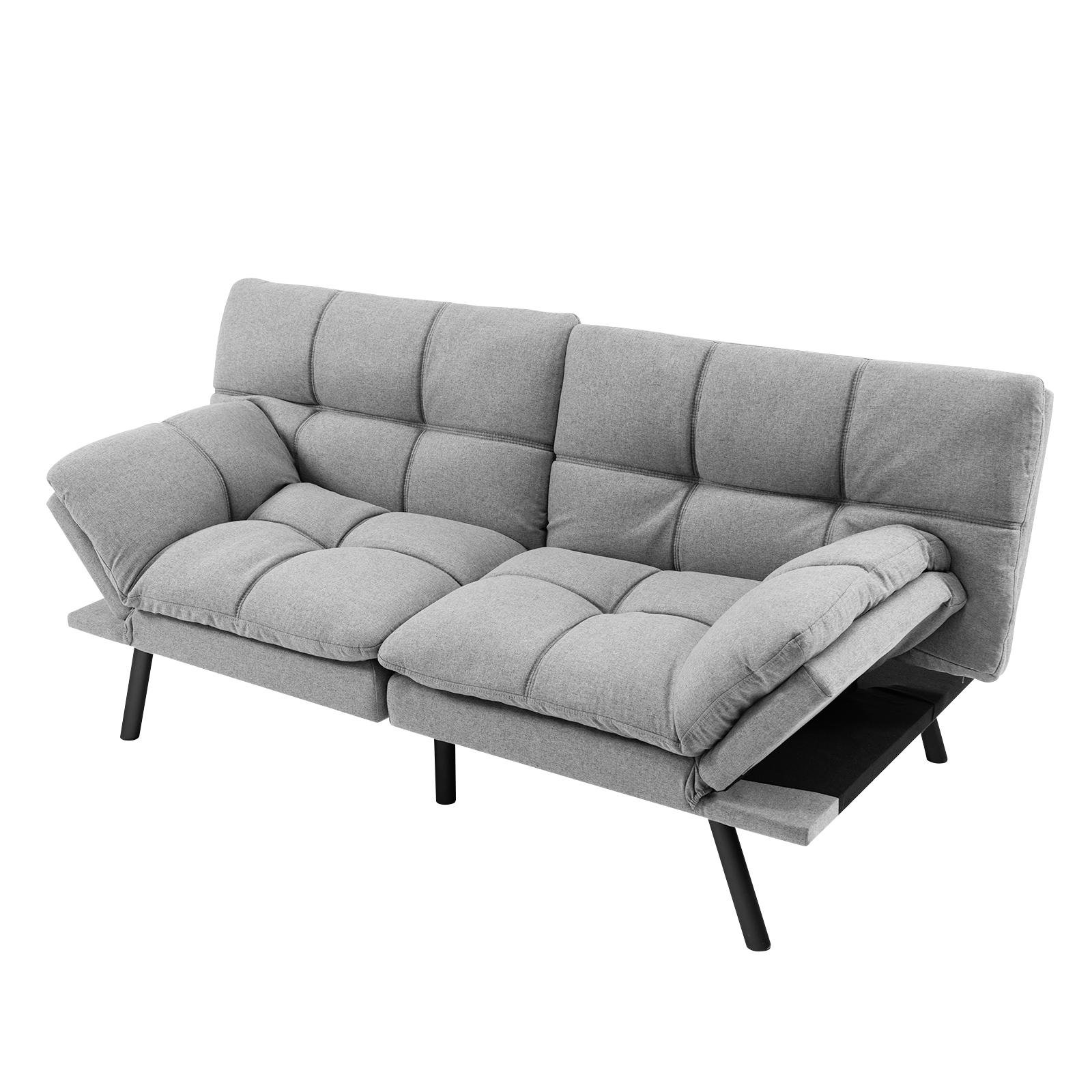 Ebern Designs Dwyn 72 Upholstered Futon & Reviews | Wayfair