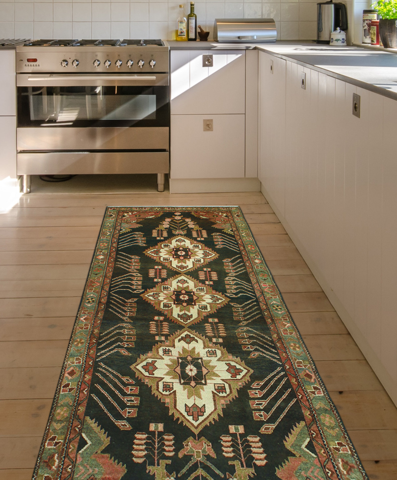 Isabelline Kerlyn One-of-a-Kind 3'10" X 9'6" 2022 Runner Wool Area Rug ...