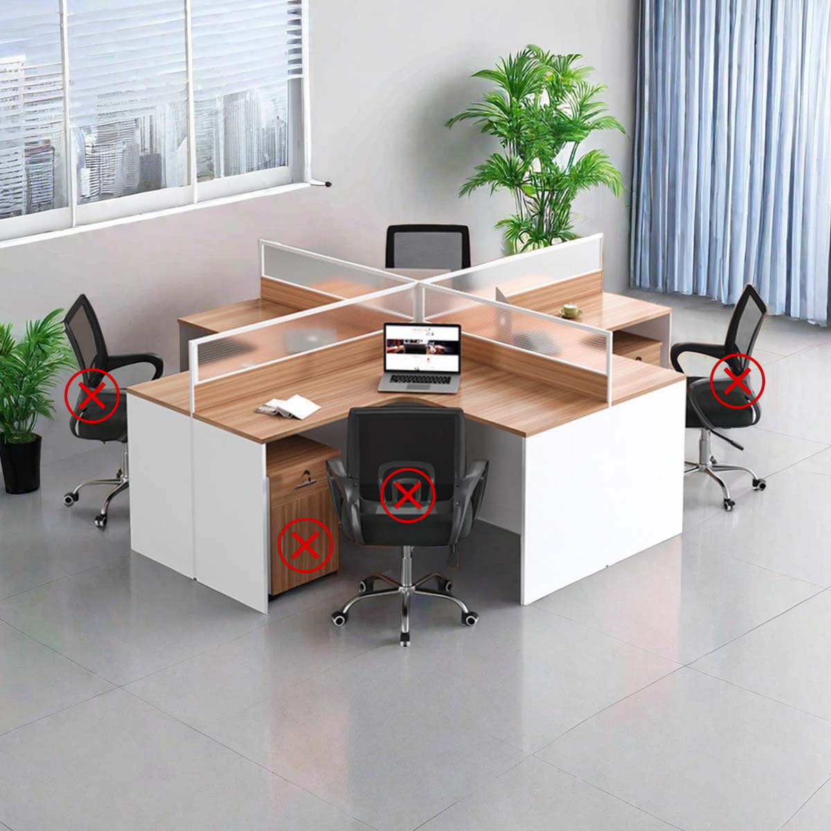 Asainvestology Executive desk Multiple desk - Wayfair Canada