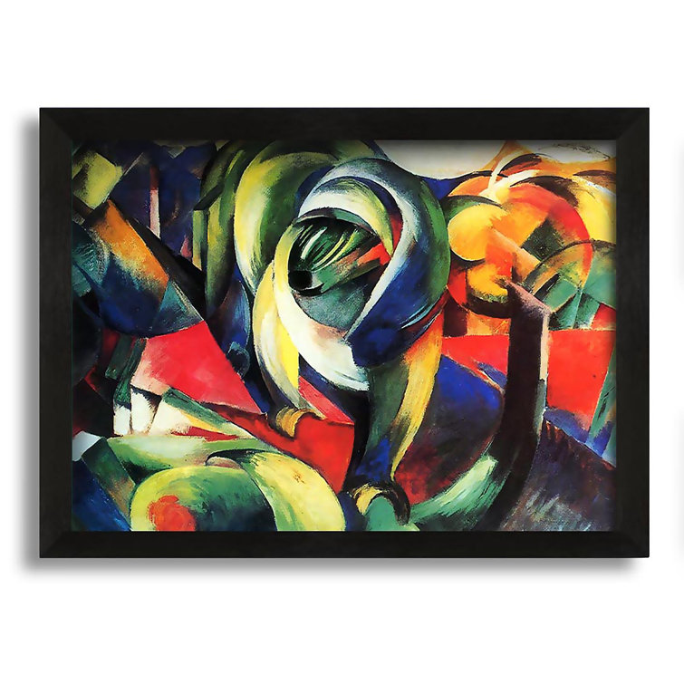 Ivy Bronx Franz Marc the Mandrill - Picture Frame Painting on Canvas ...
