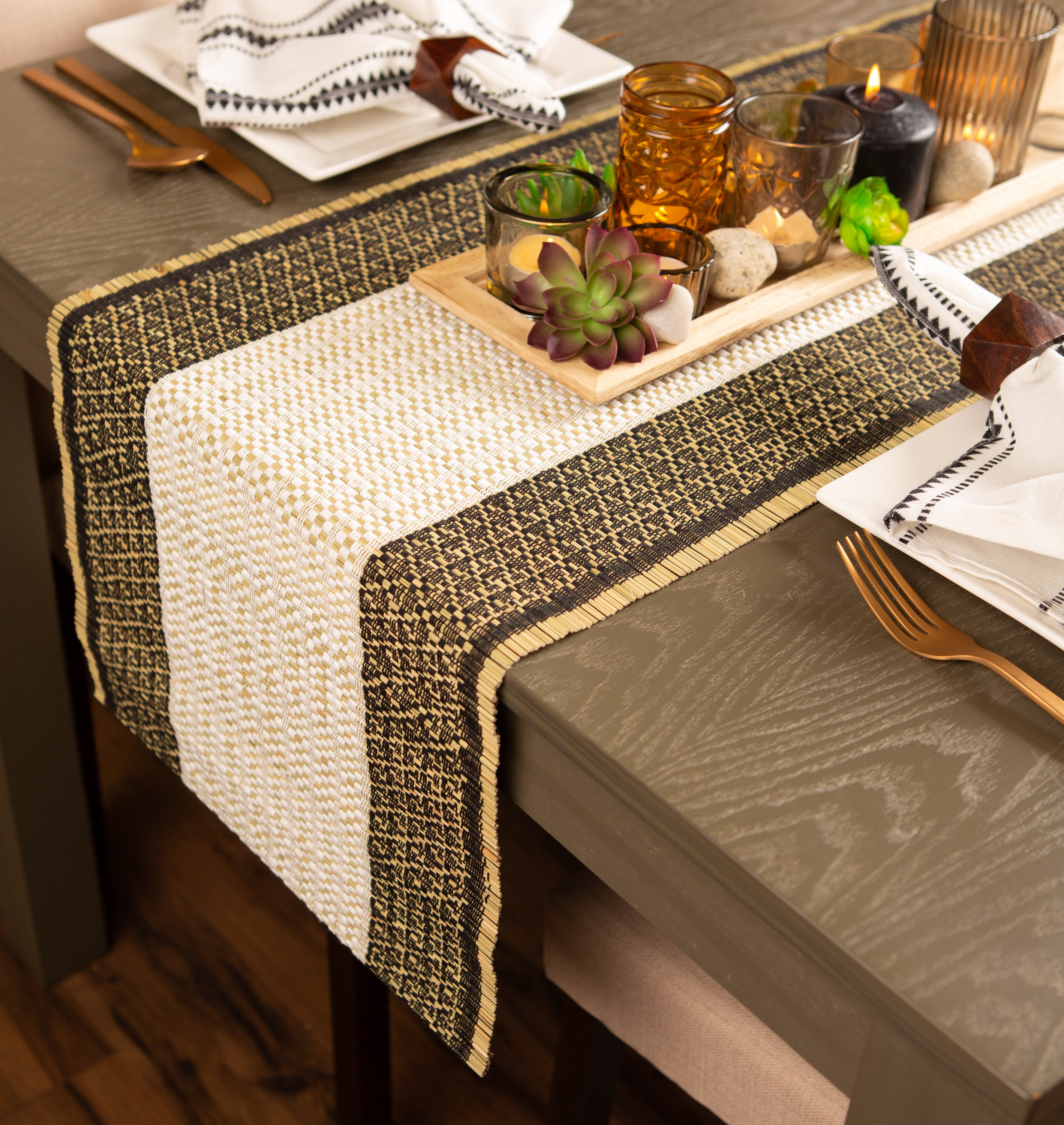 Bayou Breeze Ogden Urban Oasis Reed Table Runner & Reviews | Wayfair
