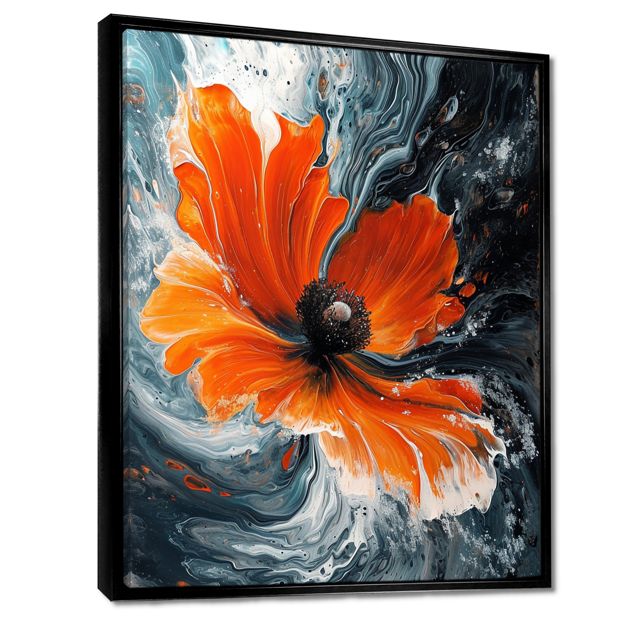 Winston Porter Red Painted Poppy Flower - Poppy Wall Art Living Room ...