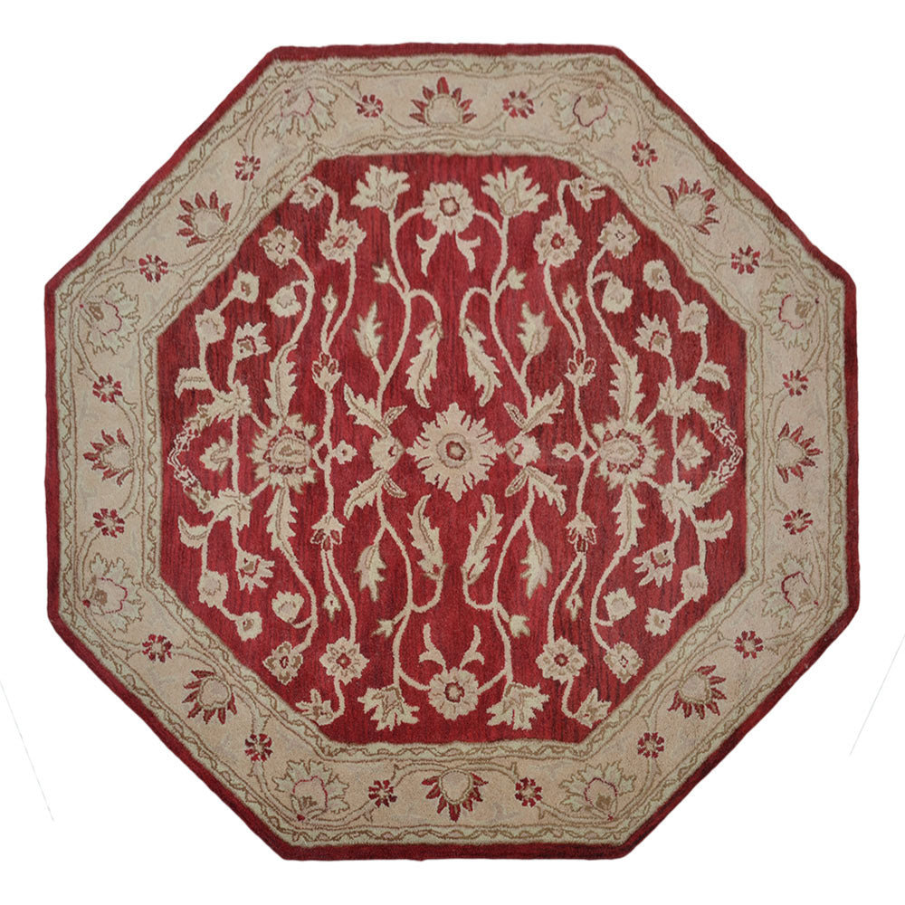 Darby Home Co Rugsotic Carpets Hand Tufted Wool 6'x6' Octagon Area Rug ...