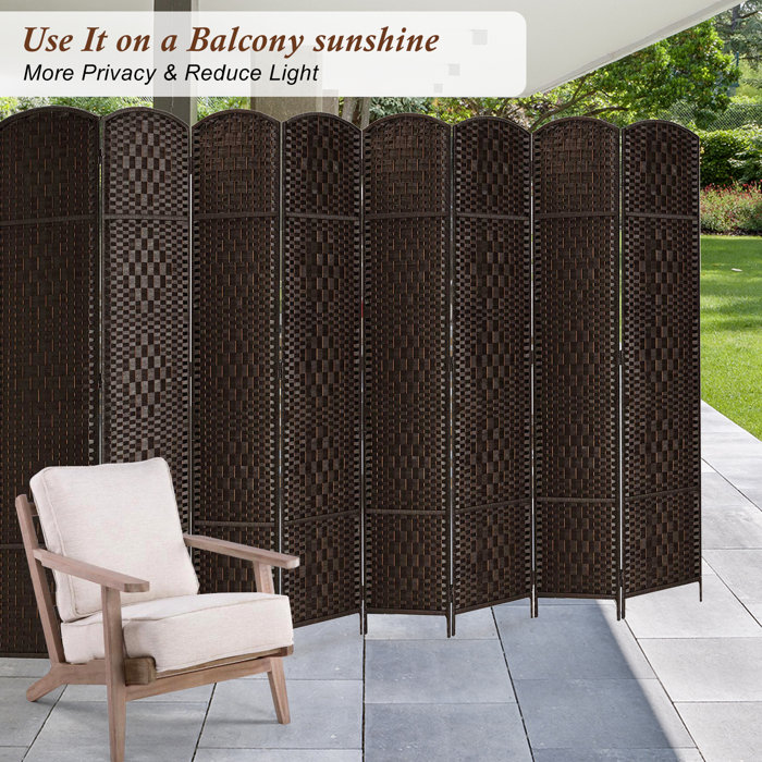 Union Rustic Elmina 6 Ft Folding Room Divider Privacy Screen Home Decor ...