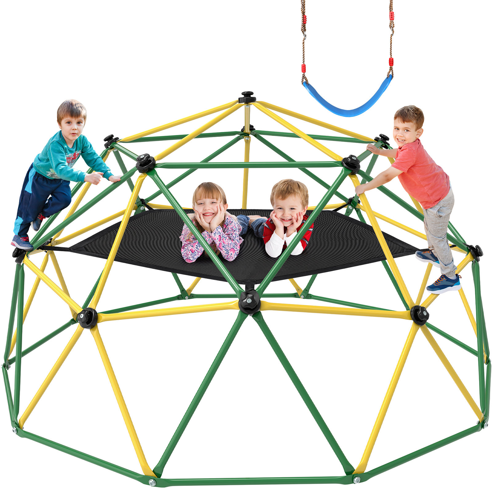 Jovego 2 In 1 Hammock Swing 120" W Climbing Dome 10FT Dome Climber for ...
