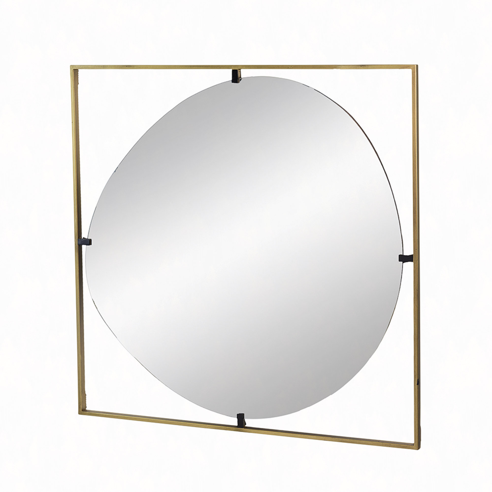 Astoria Grand 32X1x32" Mirror With Metal Frame Contemporary Design For ...