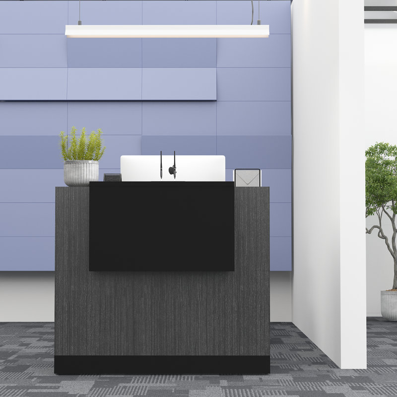 Inbox Zero Nehimiah Synthetic Laminate Reception Desk | Wayfair