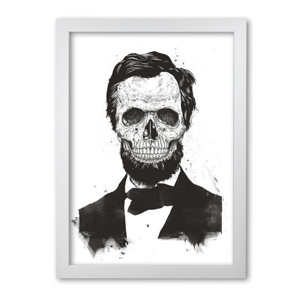 East Urban Home Dead Lincoln Skull by Mercedes Lopes Charro - Print ...