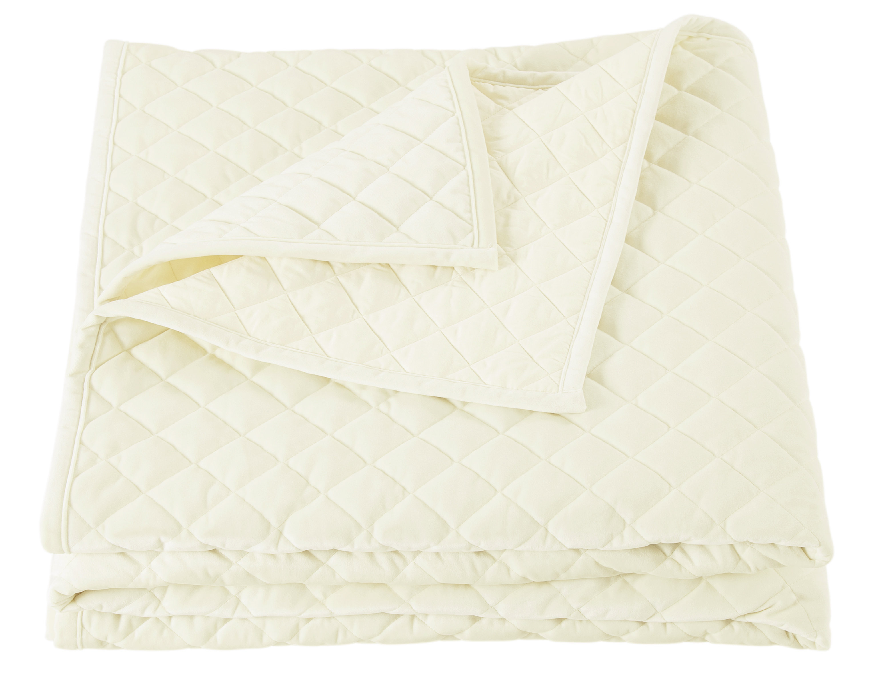 HiEnd Accents Velvet Diamond Solid Color Quilted Modern Contemporary 1 ...