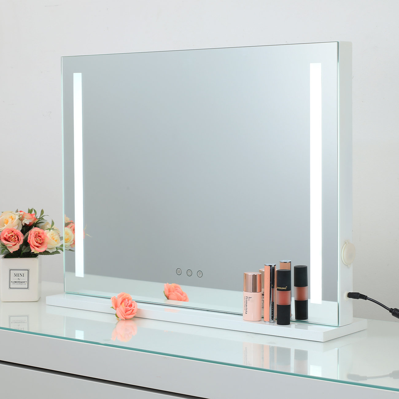 Ivy Bronx Ensoll Hollywood Mirror Lighted Vanity Mirror, 3 Adjustable ...