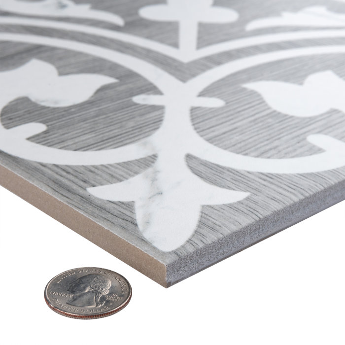 Merola Tile Llama Arte Loire Verso 10" x 10" Porcelain Patterned Wall ...