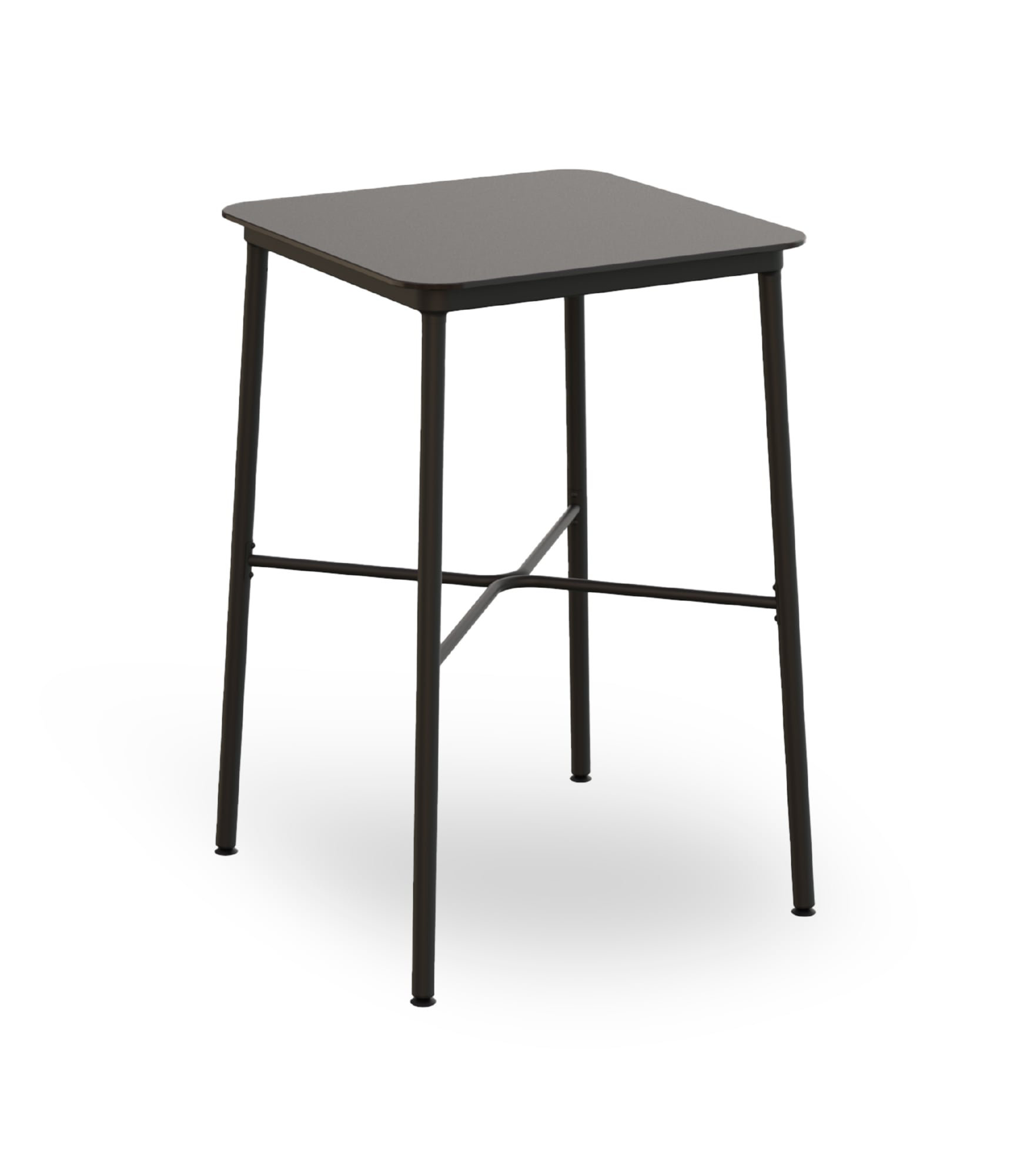 Resol Hub Square High Table - 27x27 - Black | Perigold