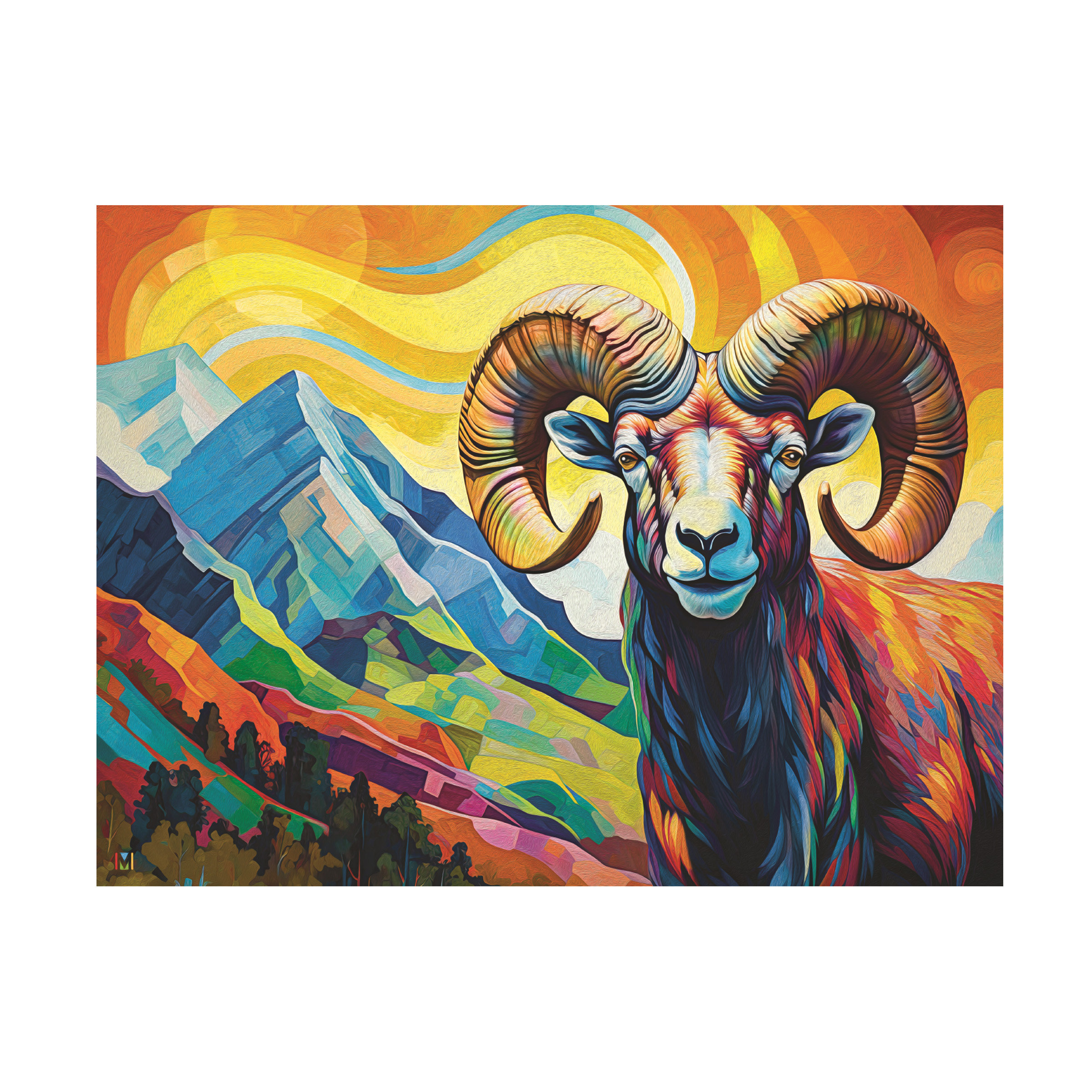 Winston Porter Michael David Ward Big Horn Canvas Art | Wayfair