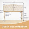 Winston Porter Linen Upholstered Headboard-Modern-Adjustable Height ...