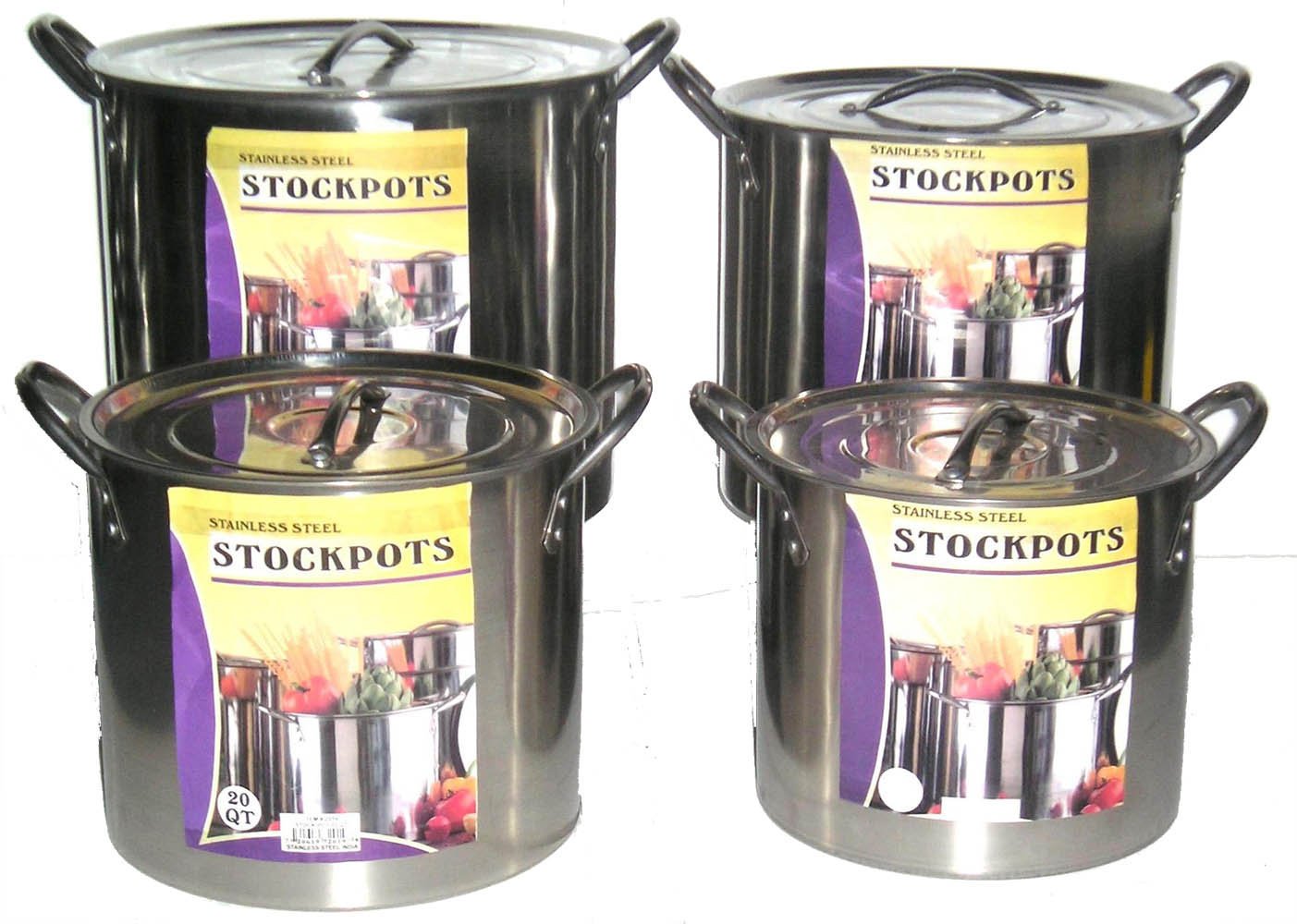 Starcraft 4 Piece Stainless Steel Stock Pot with Lid Set & Reviews ...