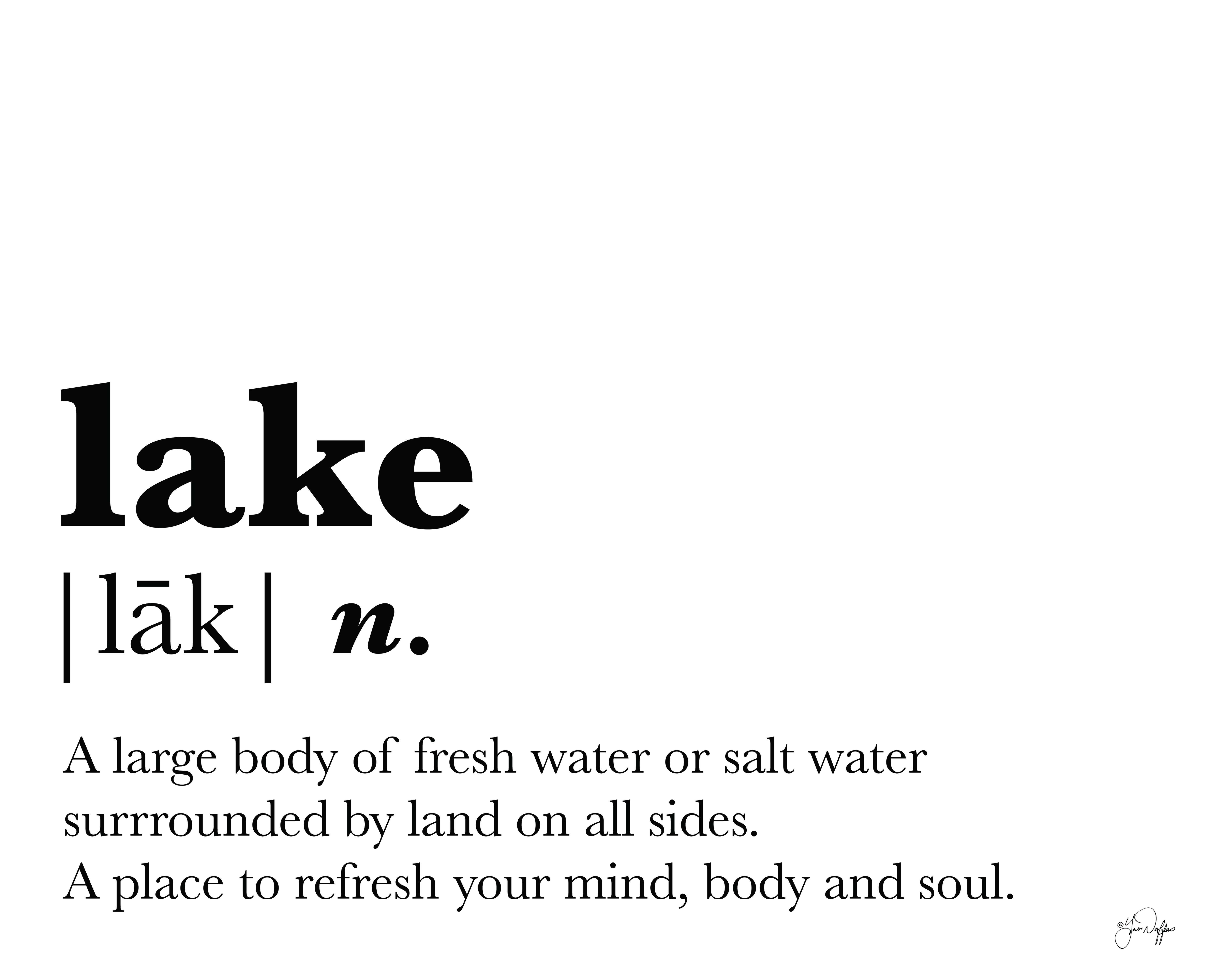 Trinx Ikie Lake Definition - Wrapped Canvas Textual Art | Wayfair