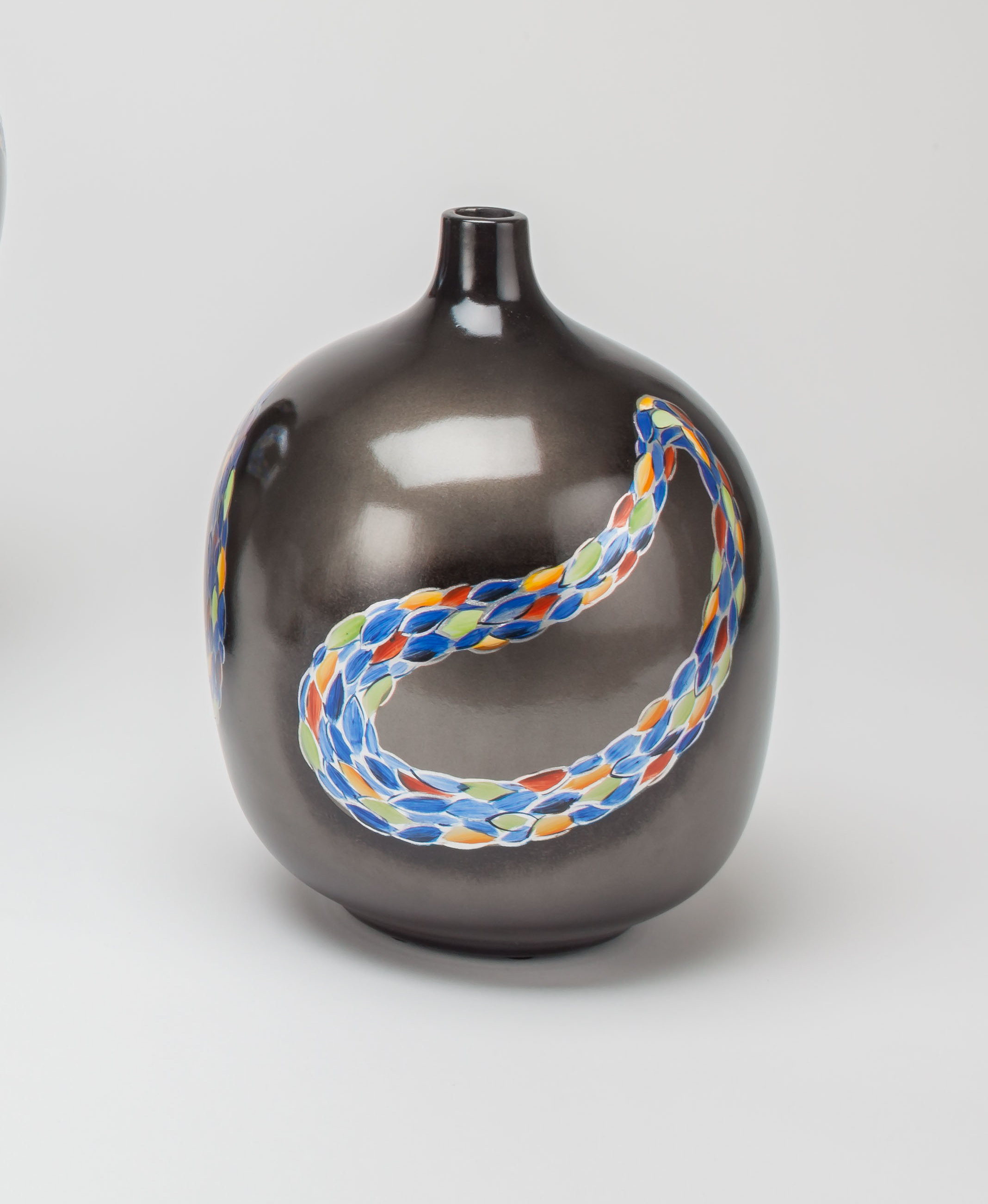 Artmax Titanium Gray/Blue/Red/Green 11" Porcelain China Table Vase ...