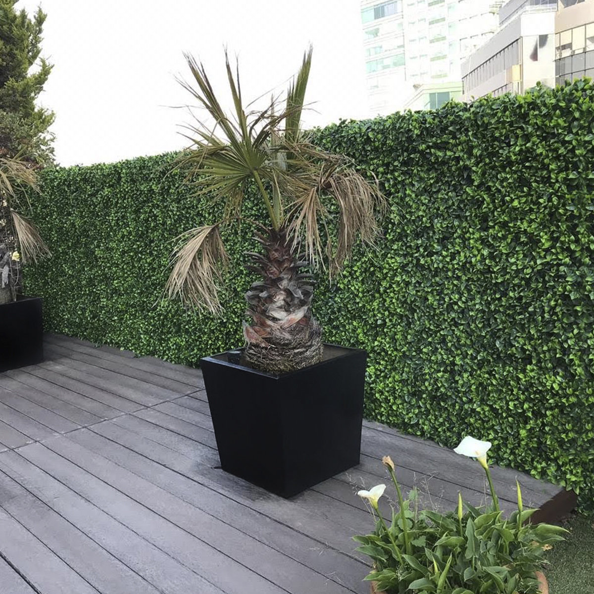 GreenSmart Dekor Artificial Cancun Leaf Composite Decorative Fence ...