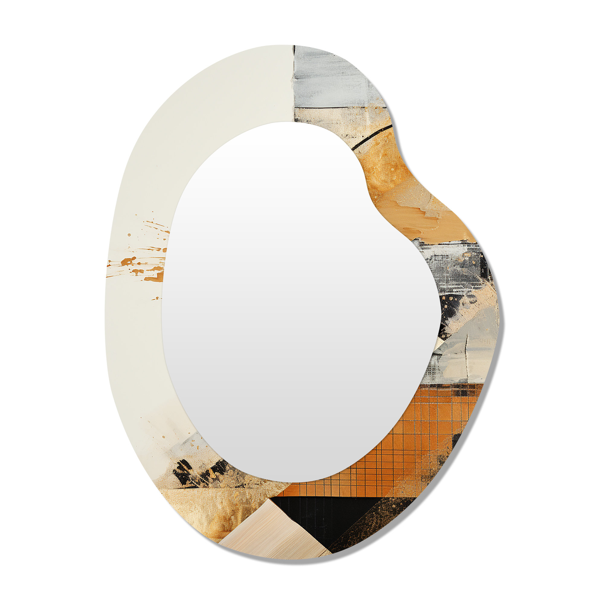 East Urban Home Jennette - Abstract Collages Asymmetrical Modern Large ...