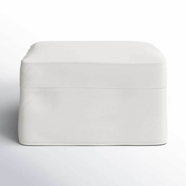 Savannah Slipcovered Ottoman | Birch Lane