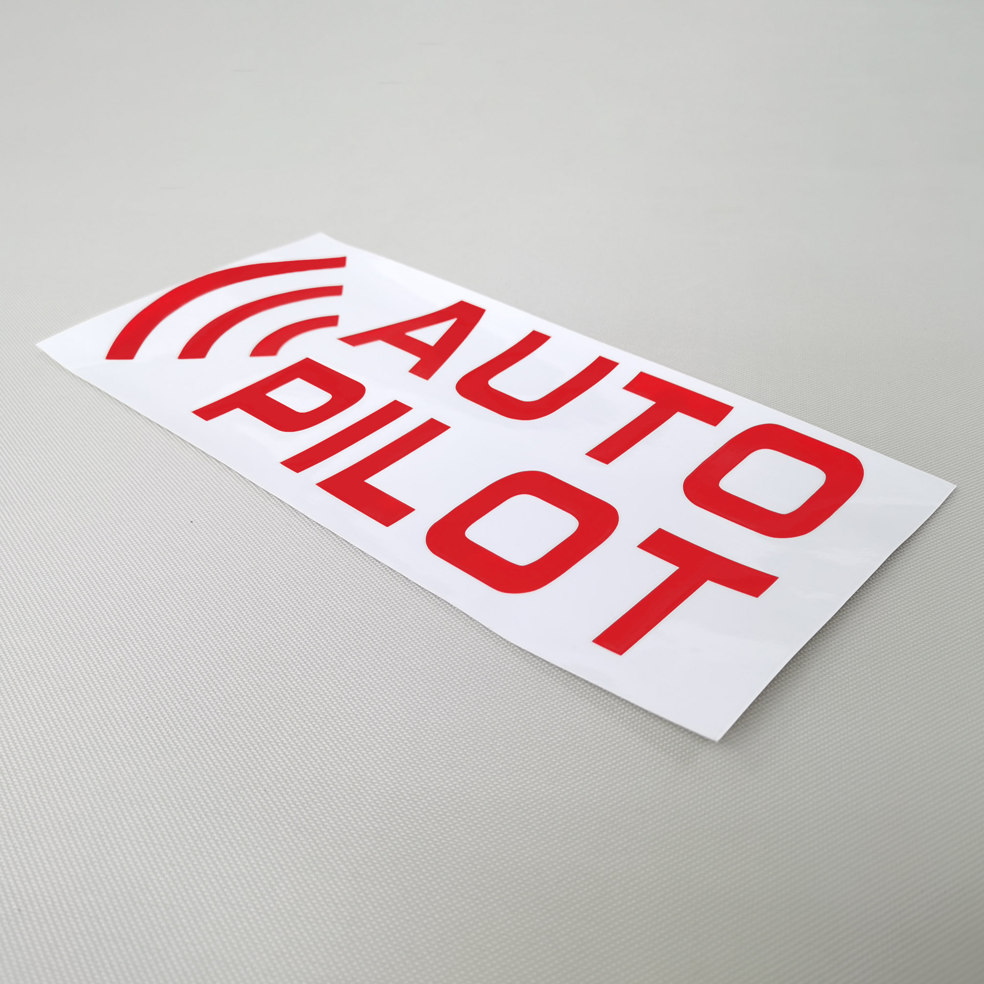 Ebern Designs FixtureDisplays 12.6 X 6" AUTO PILOT Sticker, Masked ...