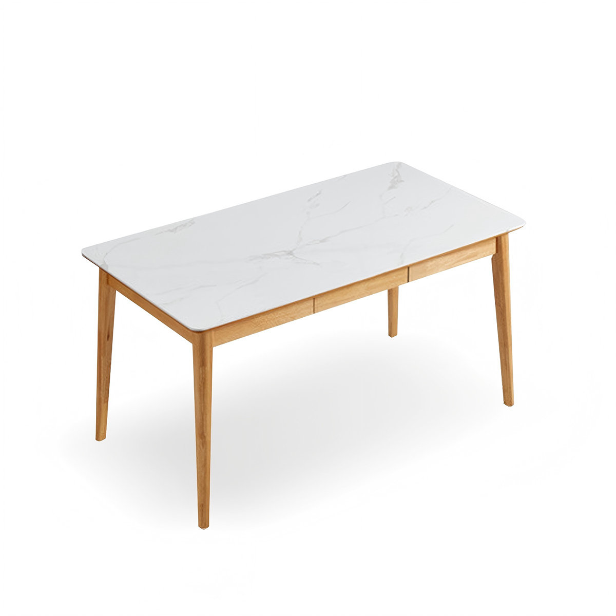 Corrigan Studio® White Rectangular Solid wood Butterfly Leaf Dining ...