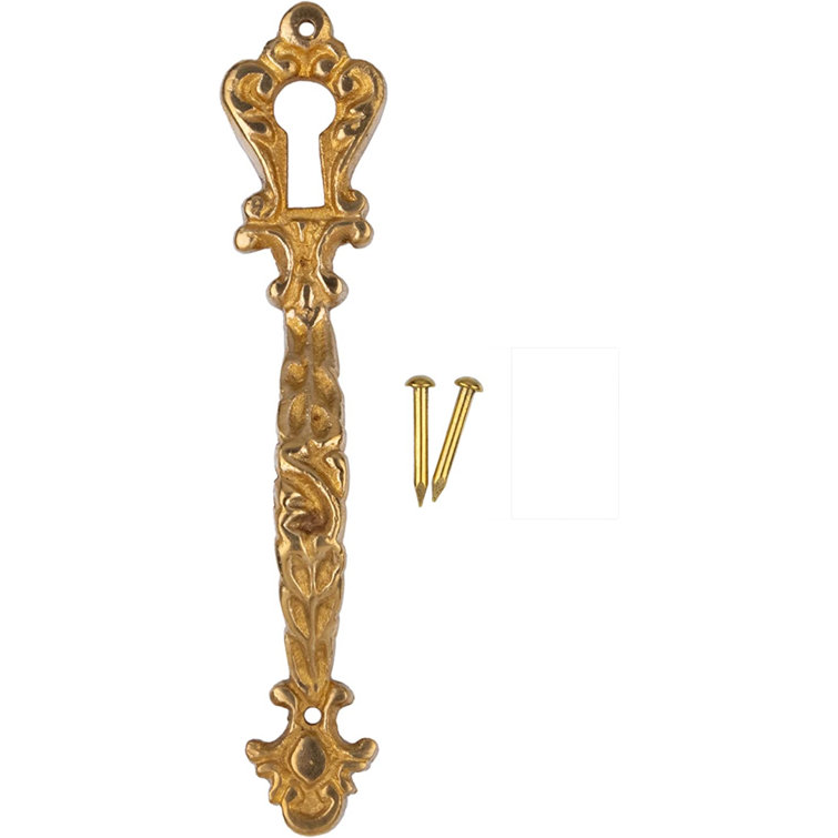 UNIQANTIQ HARDWARE SUPPLY Fancy Decorative Cast Brass Pull Handle with ...