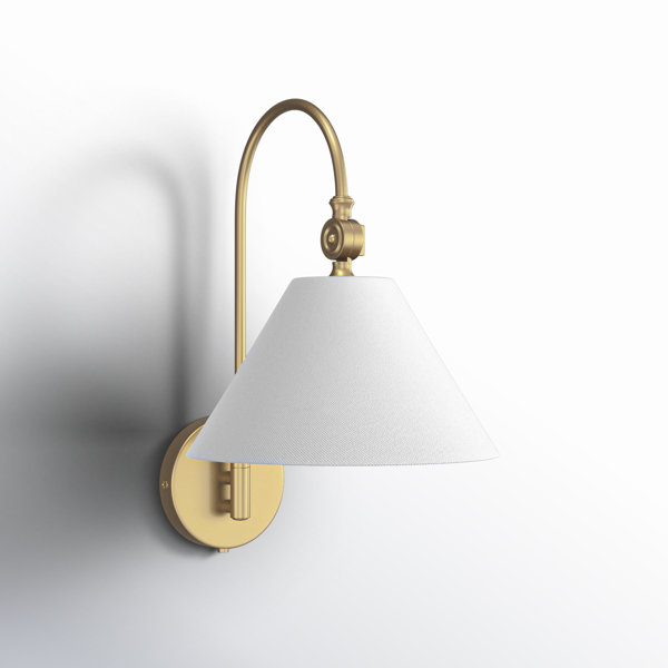 Teviston Single Light Dimmable Armed Sconce & Reviews | Birch Lane