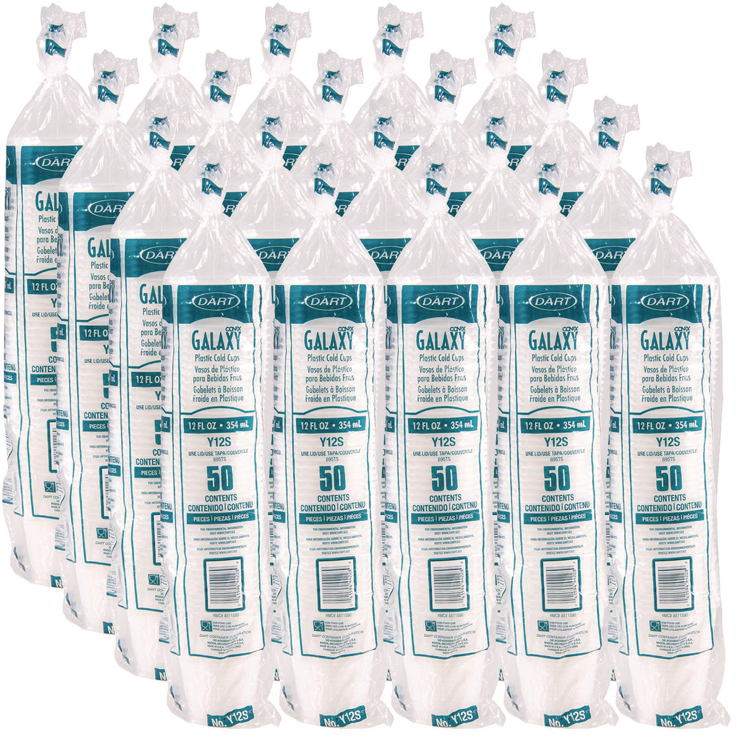 Dart Container Corp. Conex Translucent Plastic Cold Cups, 10 oz, 100 ...