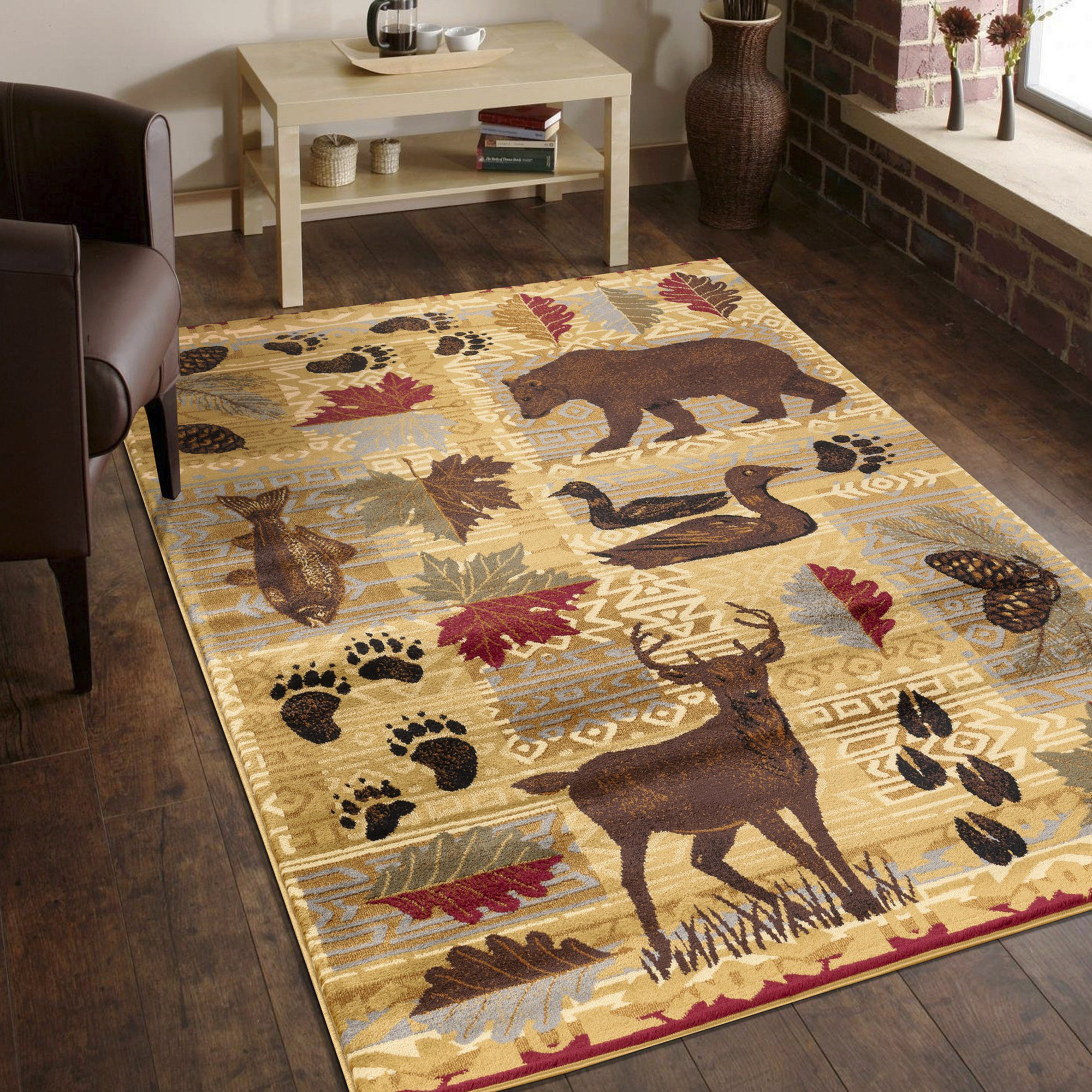 Loon Peak® 5 Ft. 3 In. X 7 Ft. 3 In. Lodge Area Rug | Wayfair