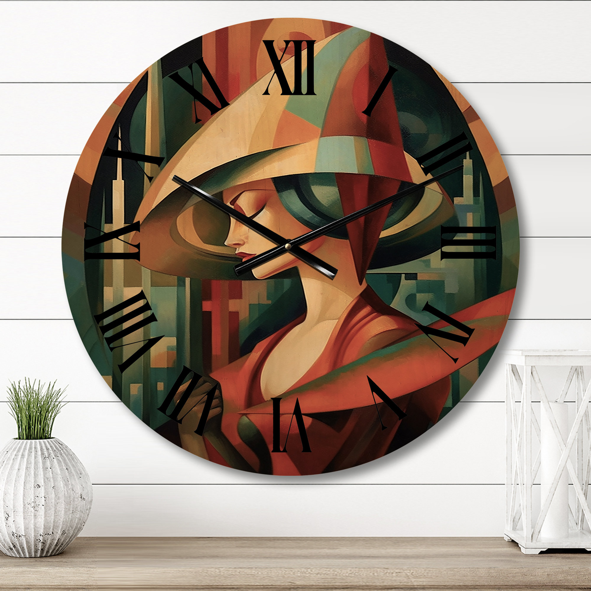 East Urban Home Streamlined Future Art Deco Woman Portrait I - Fashion ...