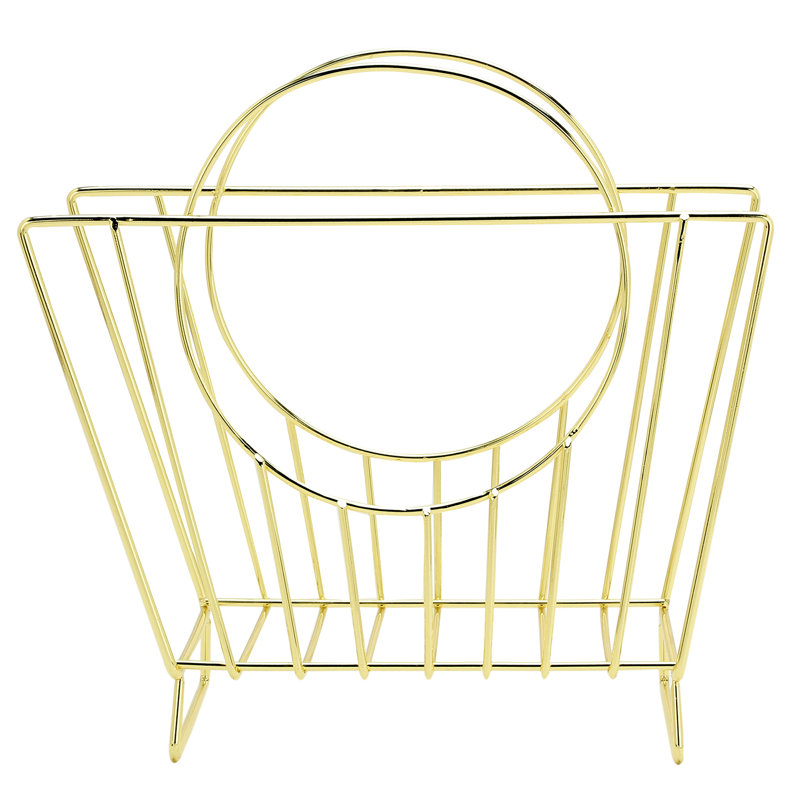 Mercer41 Earla Gold Magazine Holder Rack | Wayfair