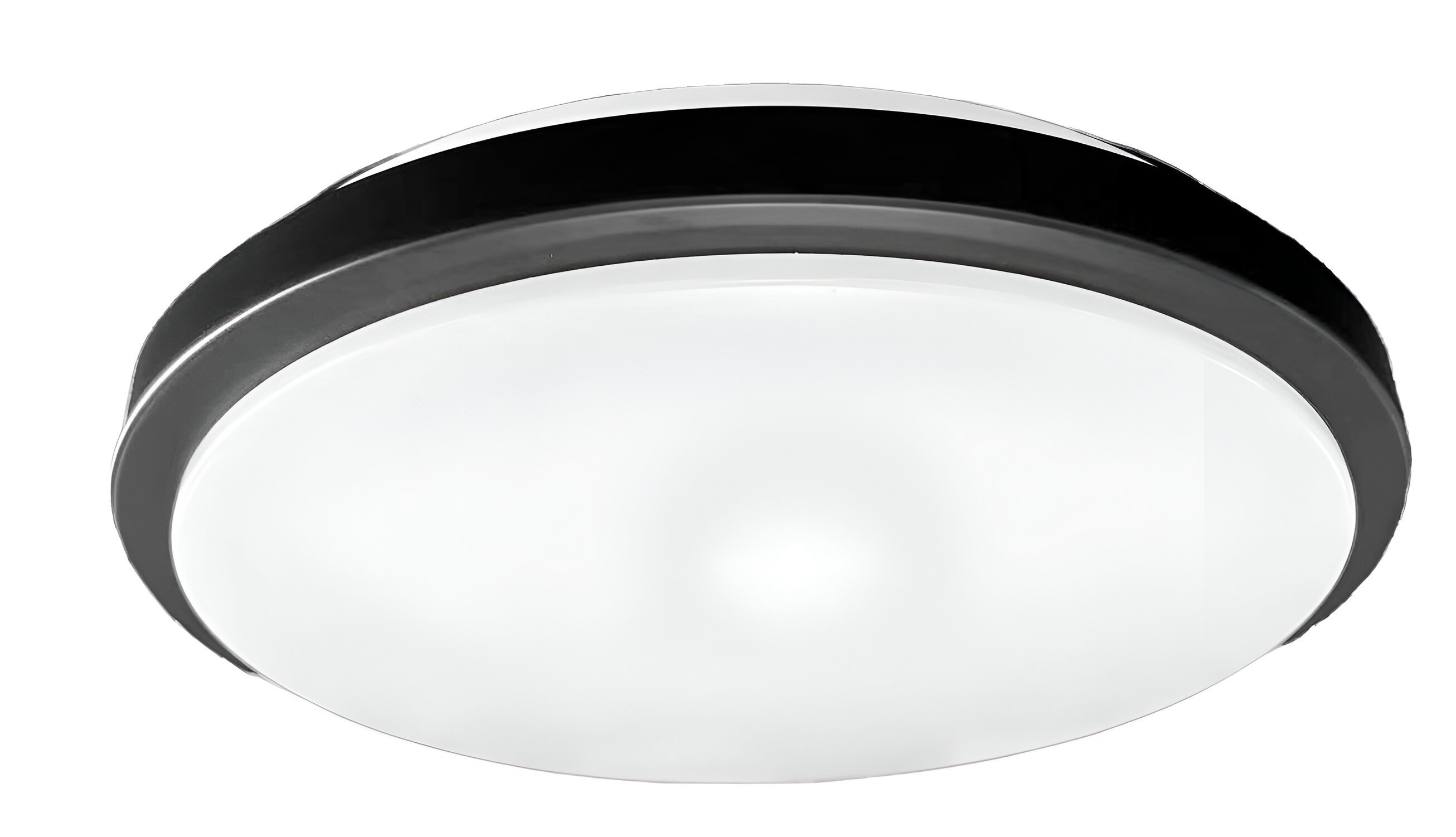 HONYA Lighting Led Flush Mount Ceiling Light Single Ring/ Black Finish ...