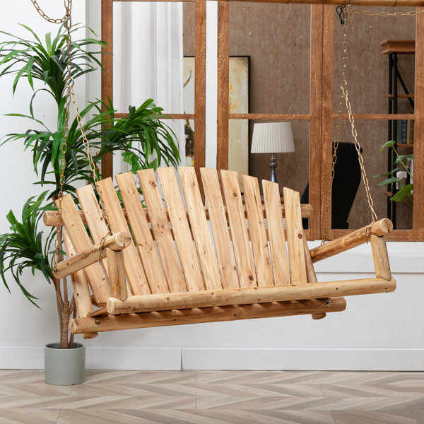 Rustic Porch Swings You'll Love | Wayfair