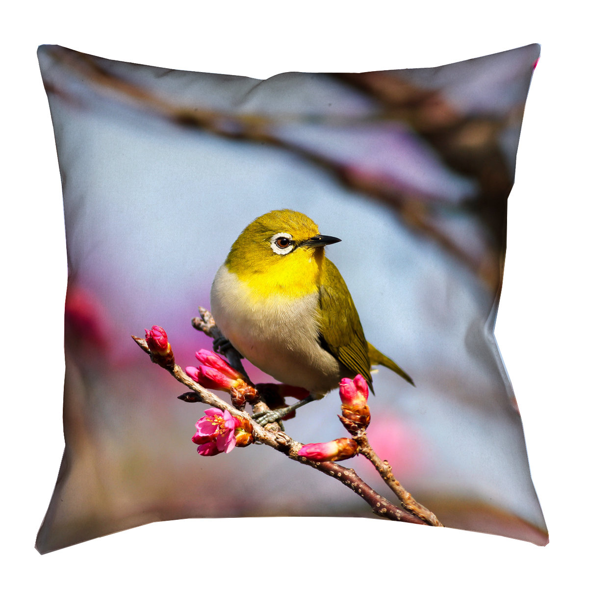 ArtVerse Boris Smokrovic Bird Throw Pillow with Insert | Wayfair