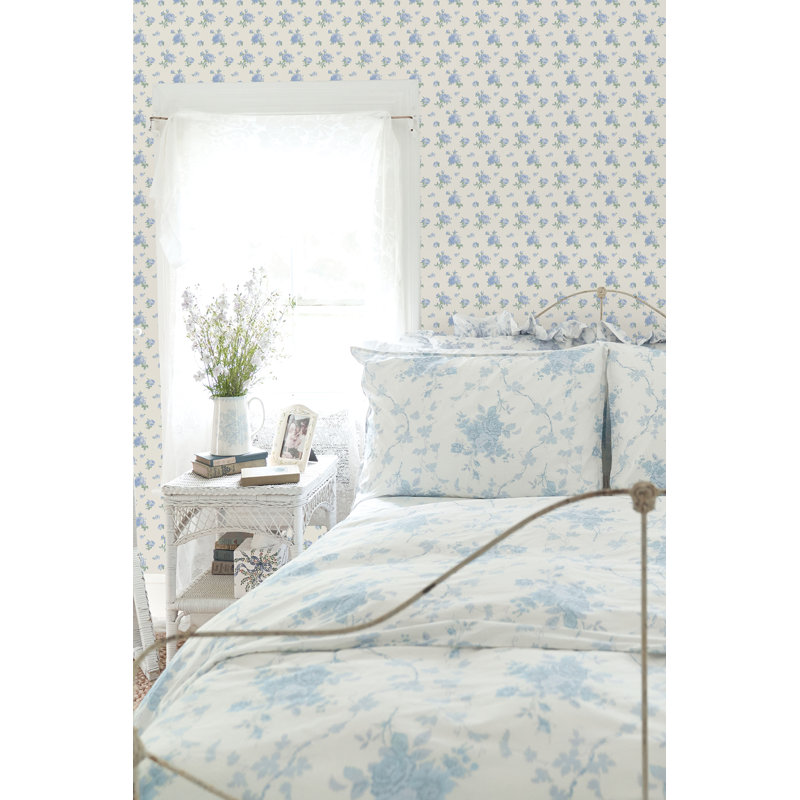 LoveShackFancy Rose Small Print 33' L x 20.5" W Wallpaper Roll ...