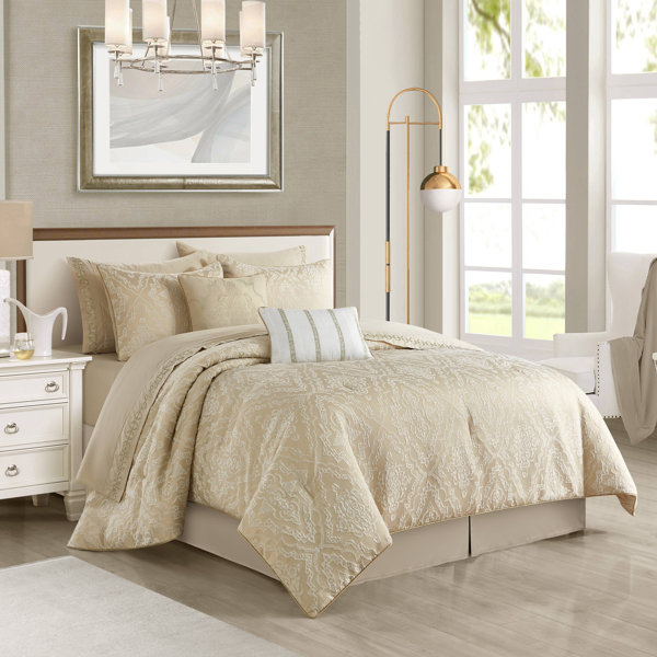 Nanshing America, Inc Fontane 10 Piece Traditional Glam Comforter Set ...