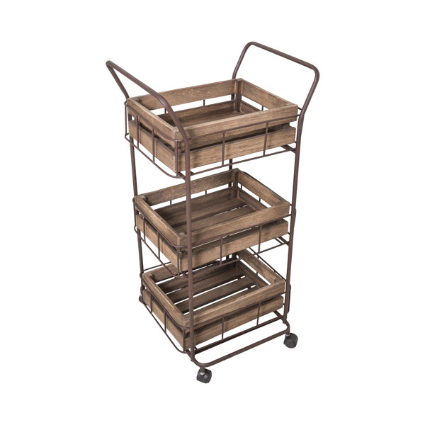 Williston Forge Cristal Metal Bar Cart | Wayfair.co.uk