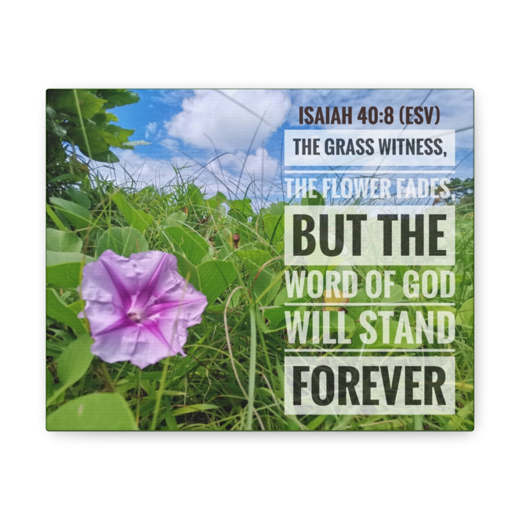 Trinx Isaiah 40:8 Will Stand Forever Bible Verse Canvas Christian Wall ...