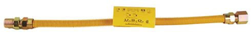 Avalon SS Flex Gas Line 3/8Â X 36Â Yellow W/ 1/2Â MIP X 1/2Â FIP Ends ...