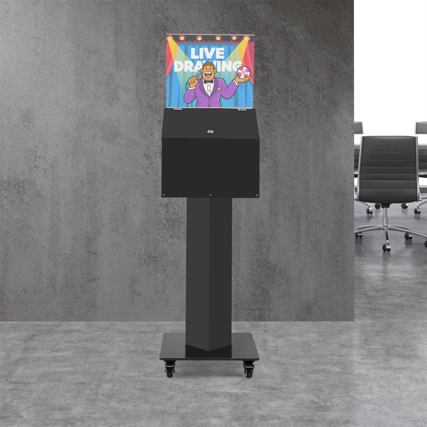 YINXIER Floor Standing Donation Box With Wheels - Wayfair Canada