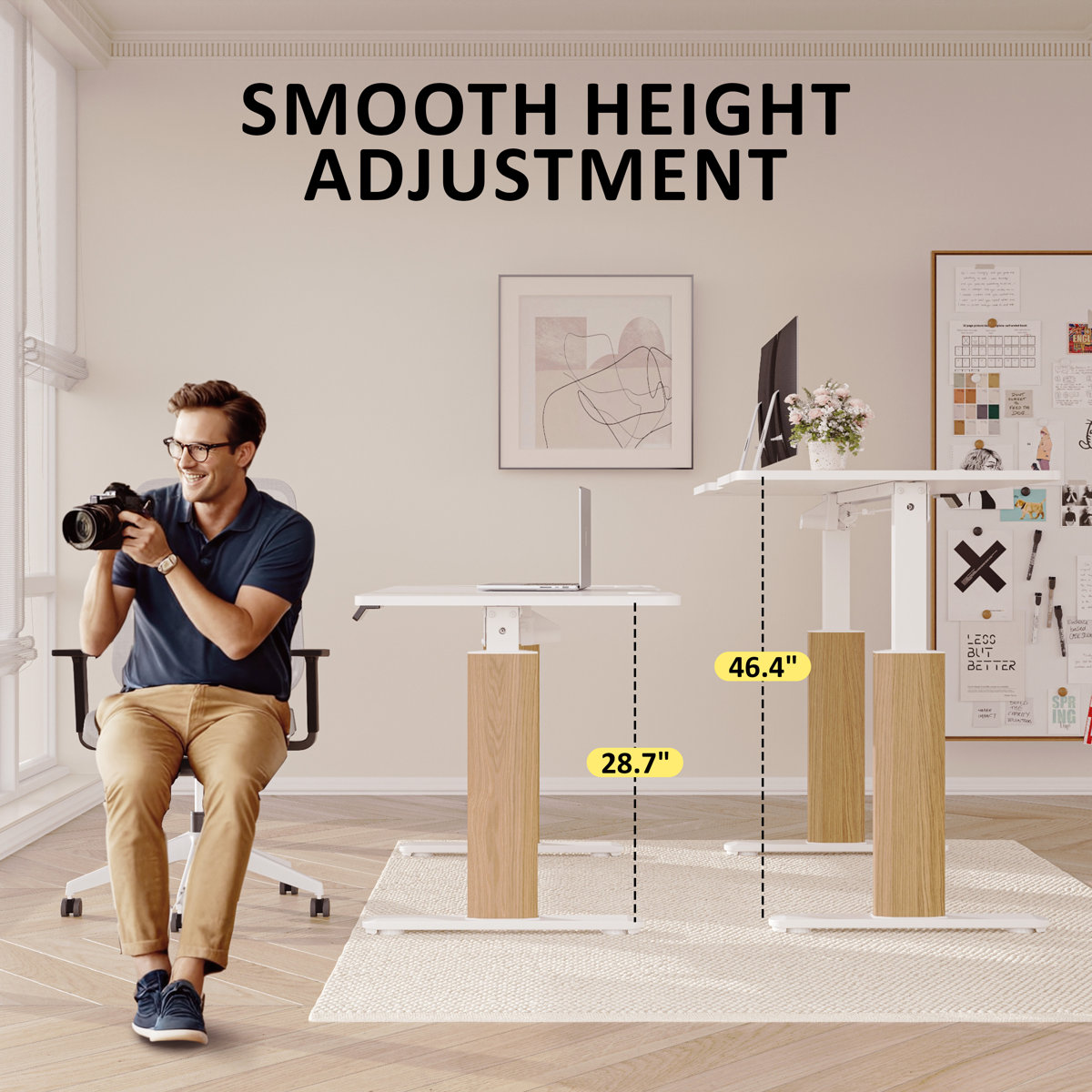 The Twillery Co.® Middlefield Height Adjustable Standing Desk & Reviews ...