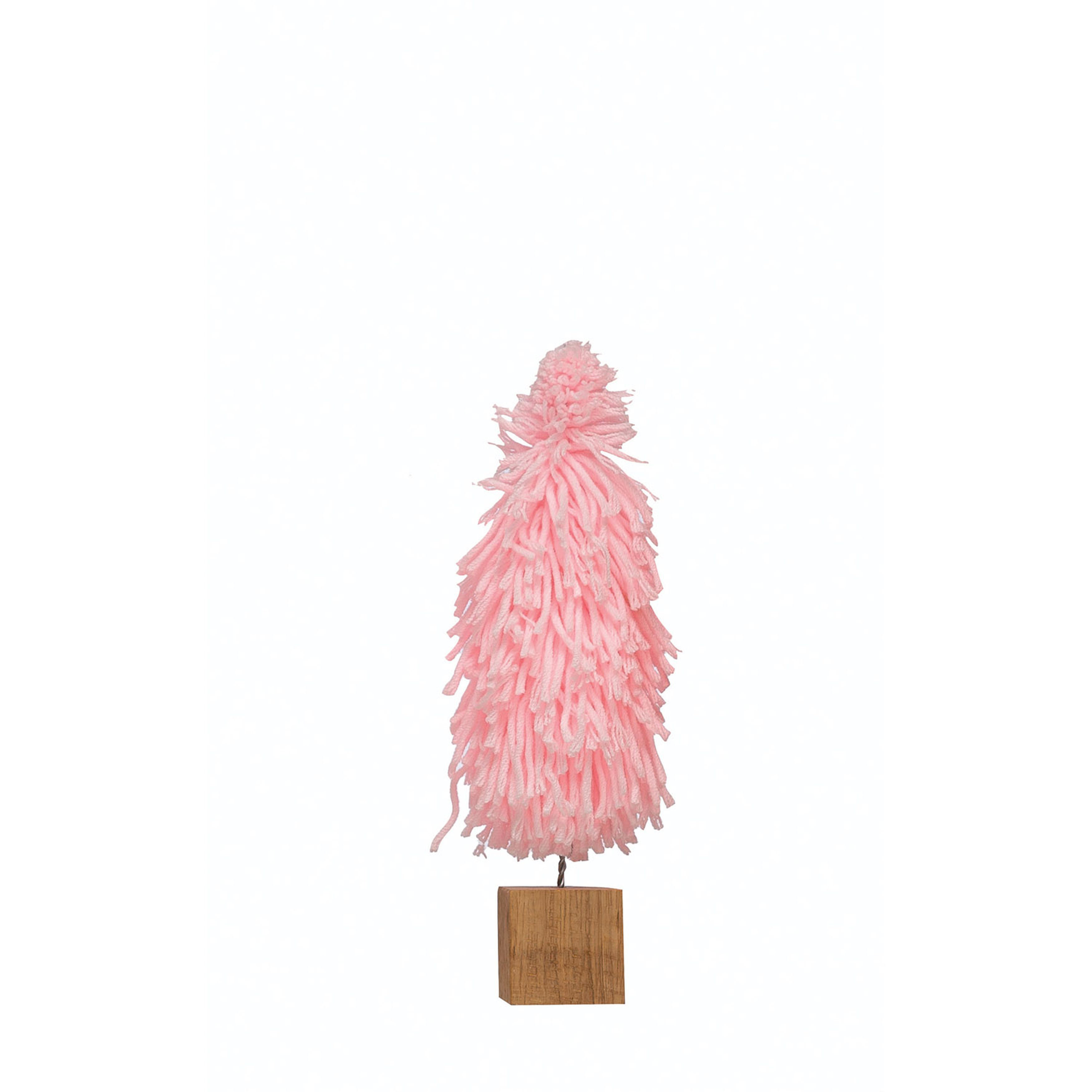 The Holiday Aisle® Fabric Yarn Tree With Wood Block Base | Wayfair