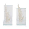 Dovecove 2-Pieces Coral Polyresin Bookends, White | Wayfair