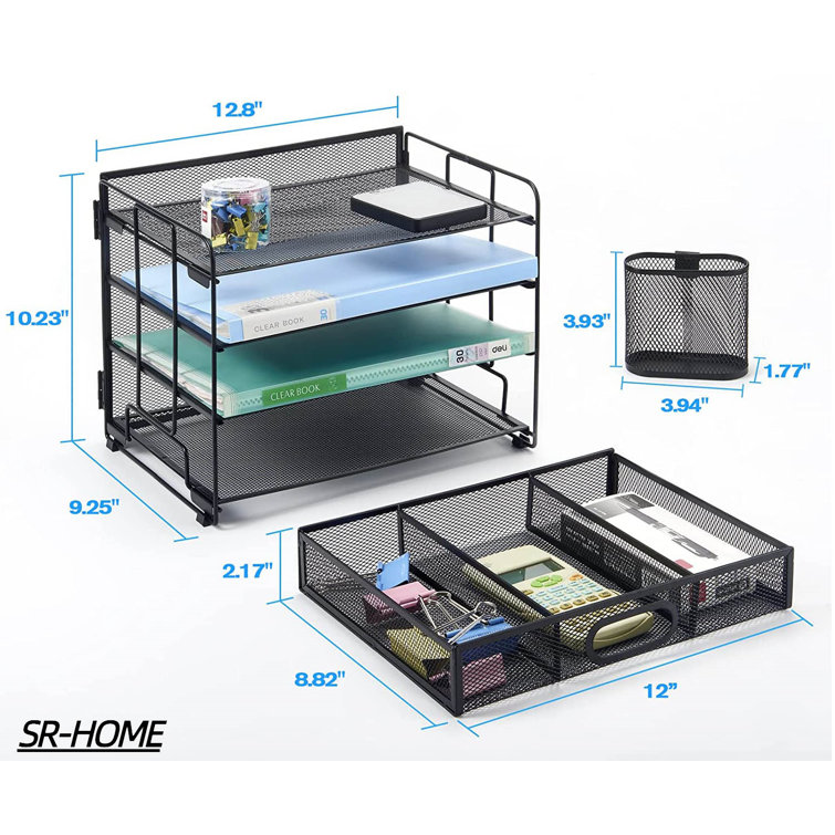 SR-HOME Alloy Steel, Metal Desk Organizer - Wayfair Canada