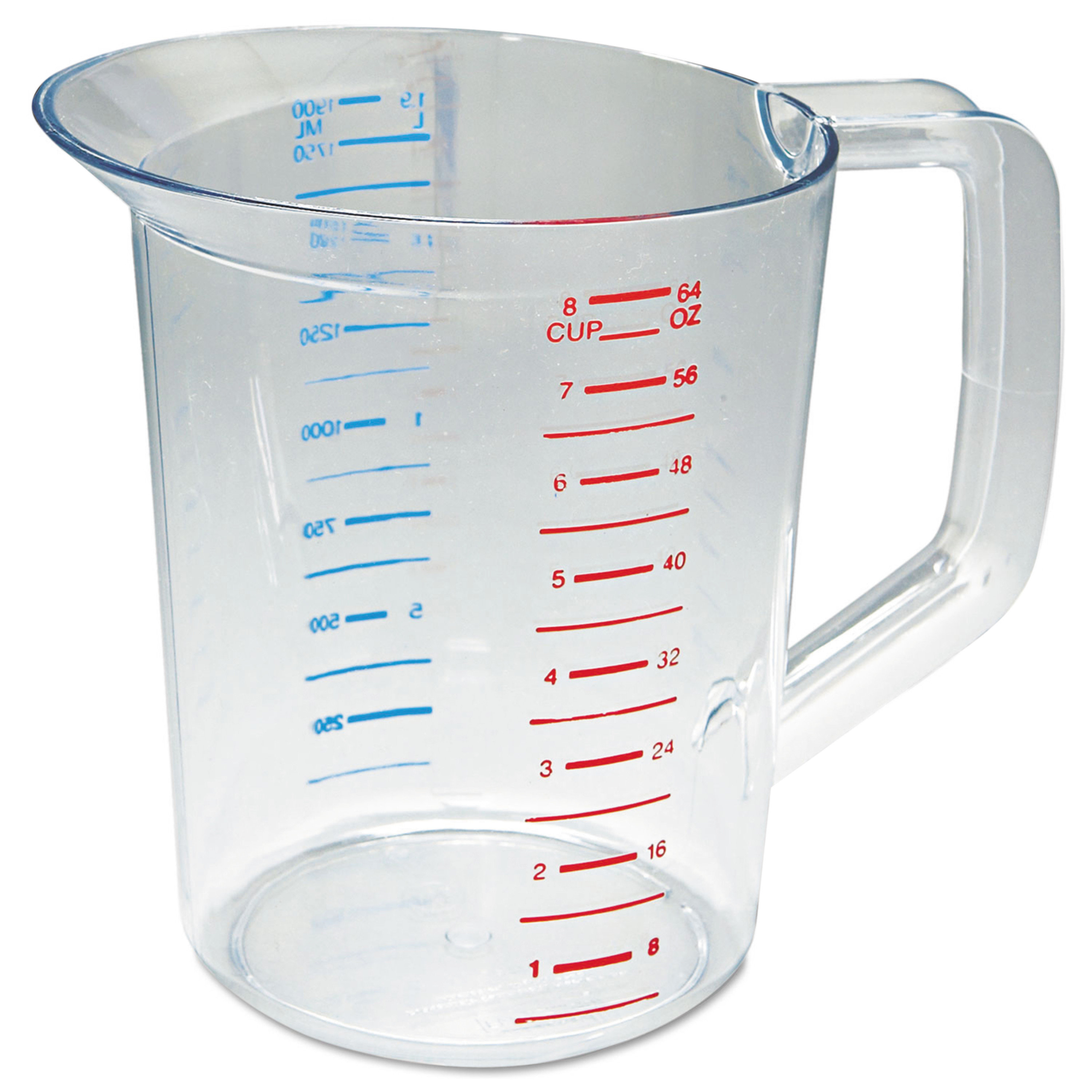 Rubbermaid Commercial Products Bouncer 8-Cup Plastic Measuring Cup ...